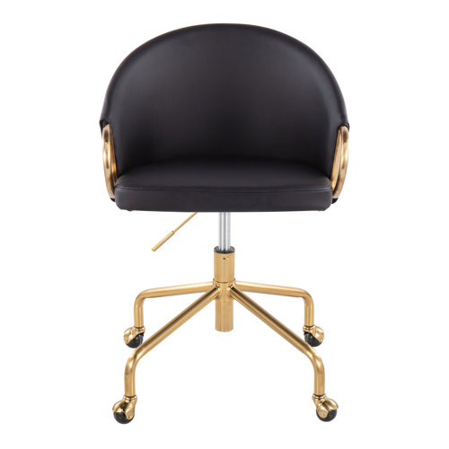 Gold Office Chairs You'll Love | Wayfair