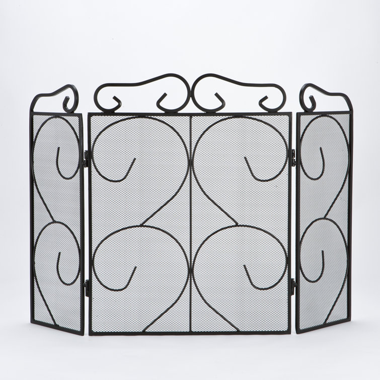 Lark Manor Boatright Wrought Iron Fireplace Screen | Wayfair.co.uk