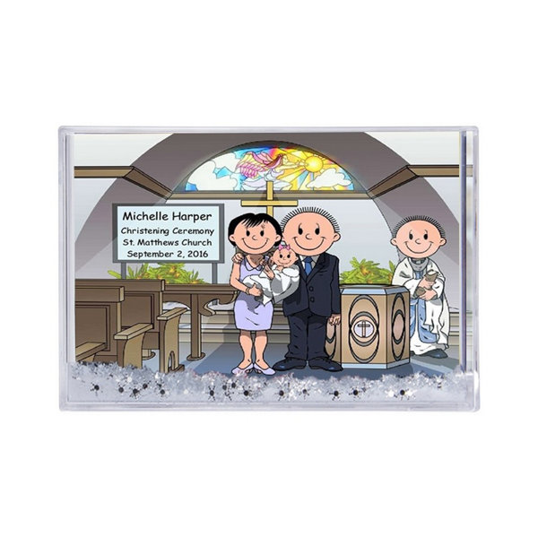 Printed Perfection Personalized Baptism, Couple - Female Baby Snow ...