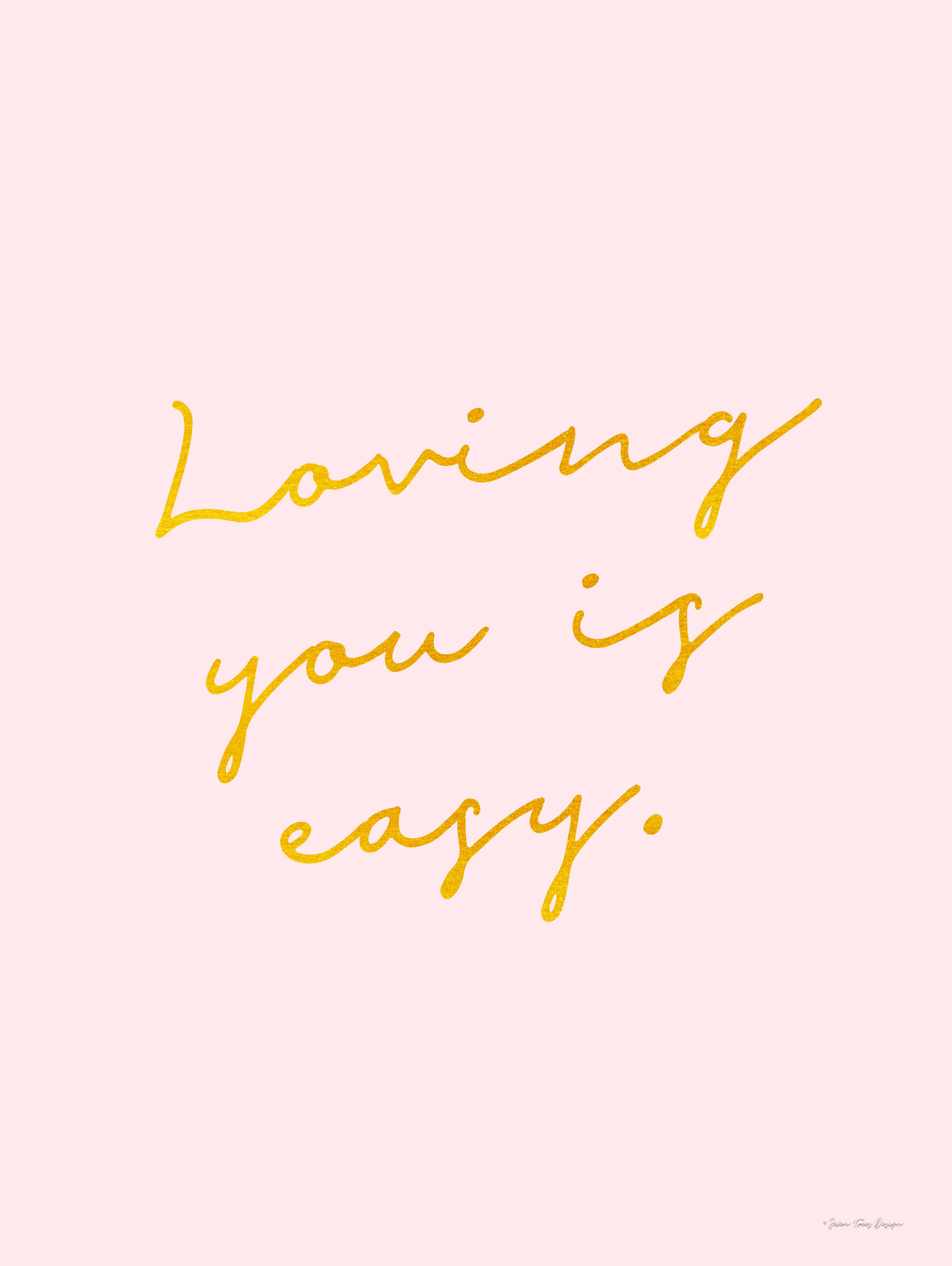 Everly Quinn Loving You Is Easy - Wrapped Canvas Print | Wayfair