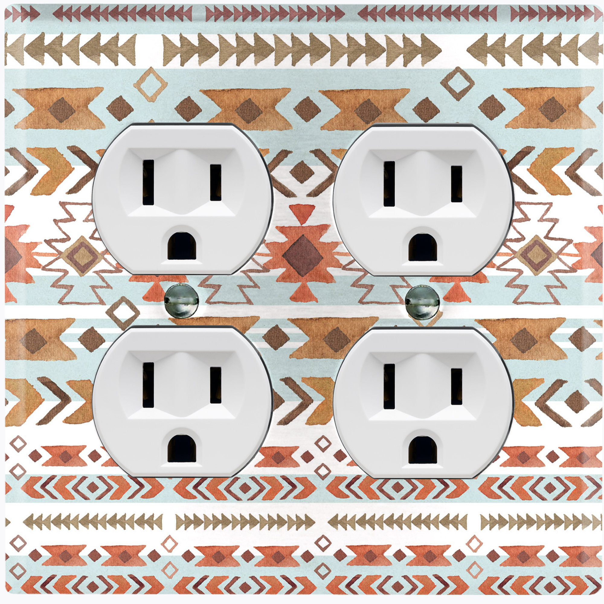 WorldAcc Indian Native Tribal 2-Gang Duplex Outlet Wall Plate - Wayfair ...