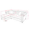 Lark Manor™ Anthwan 86" Wide Linen Right Hand Facing Sofa & Chaise ...