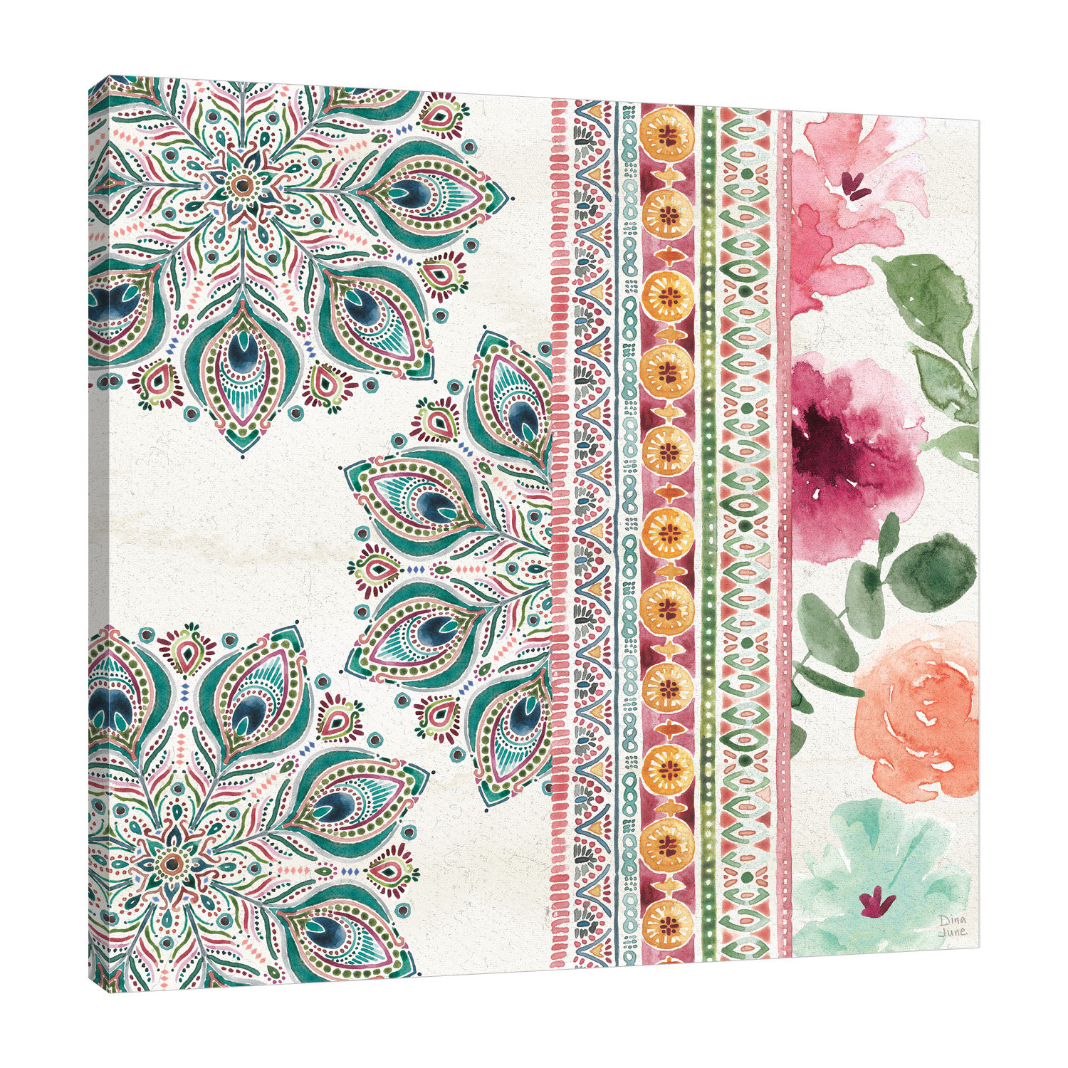 Bungalow Rose "Bohemian Vibes II" Gallery Wrapped Canvas By Dina June ...