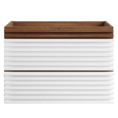 Modway Render 18" Wall Mounted Single Bathroom Vanity Base Only ...