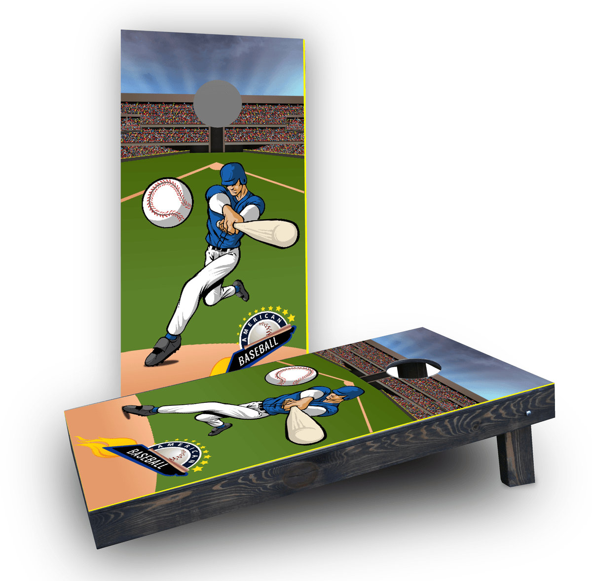 Custom Cornhole Boards Baseball Cornhole Game - Wayfair Canada