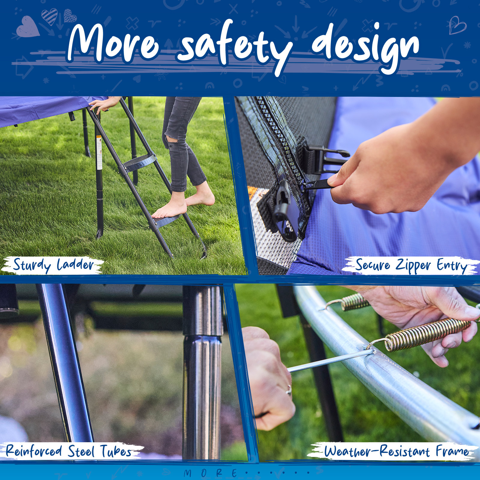 Skywalker Trampolines 123JUMP Outdoor Trampoline 14FT With Enclosure ...