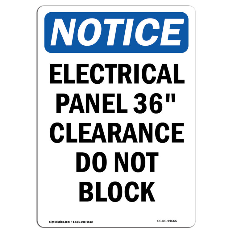 SignMission Notice Electrical Panel | Wayfair