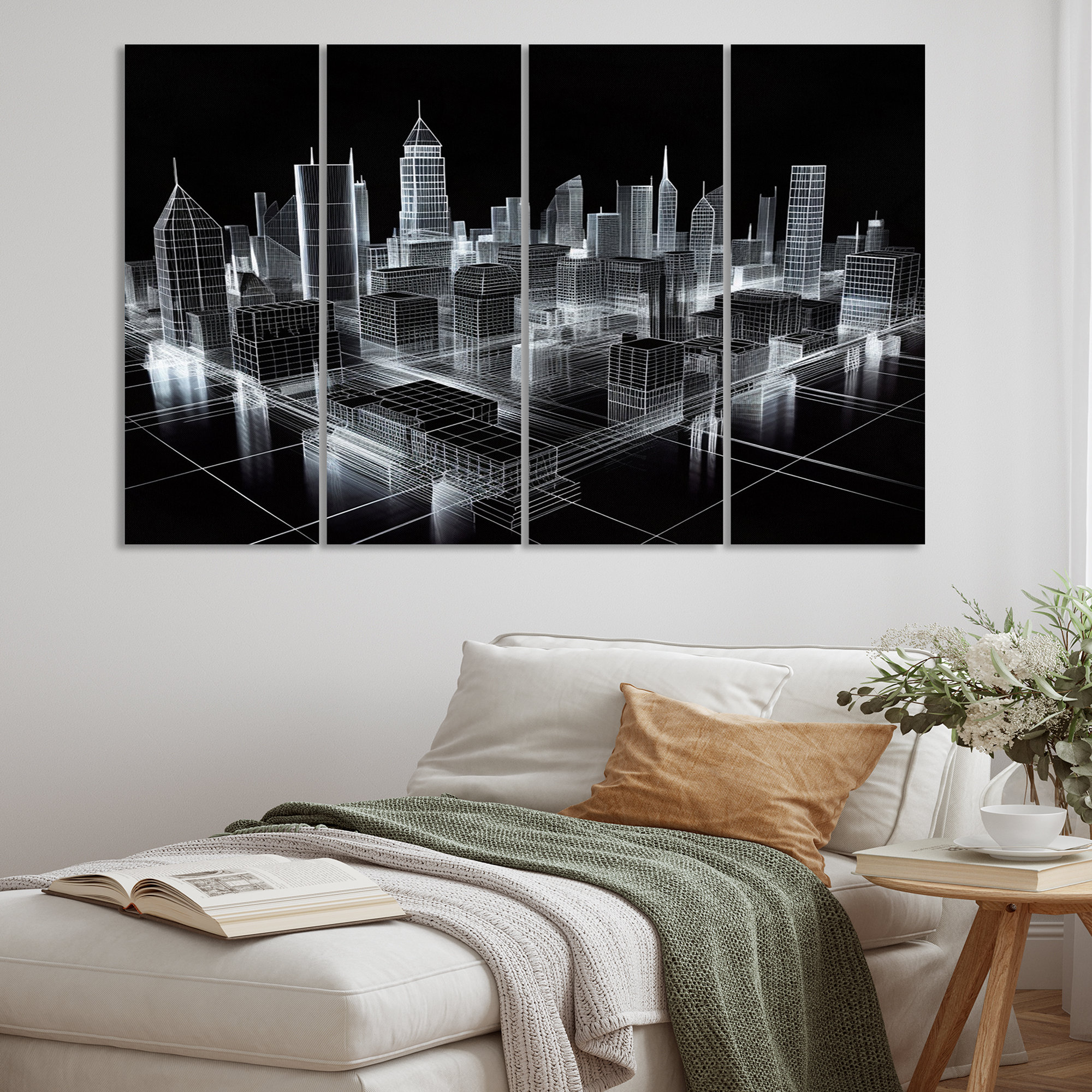 Ebern Designs " 3D Cityscape New York Future Architecture VII " 4 ...