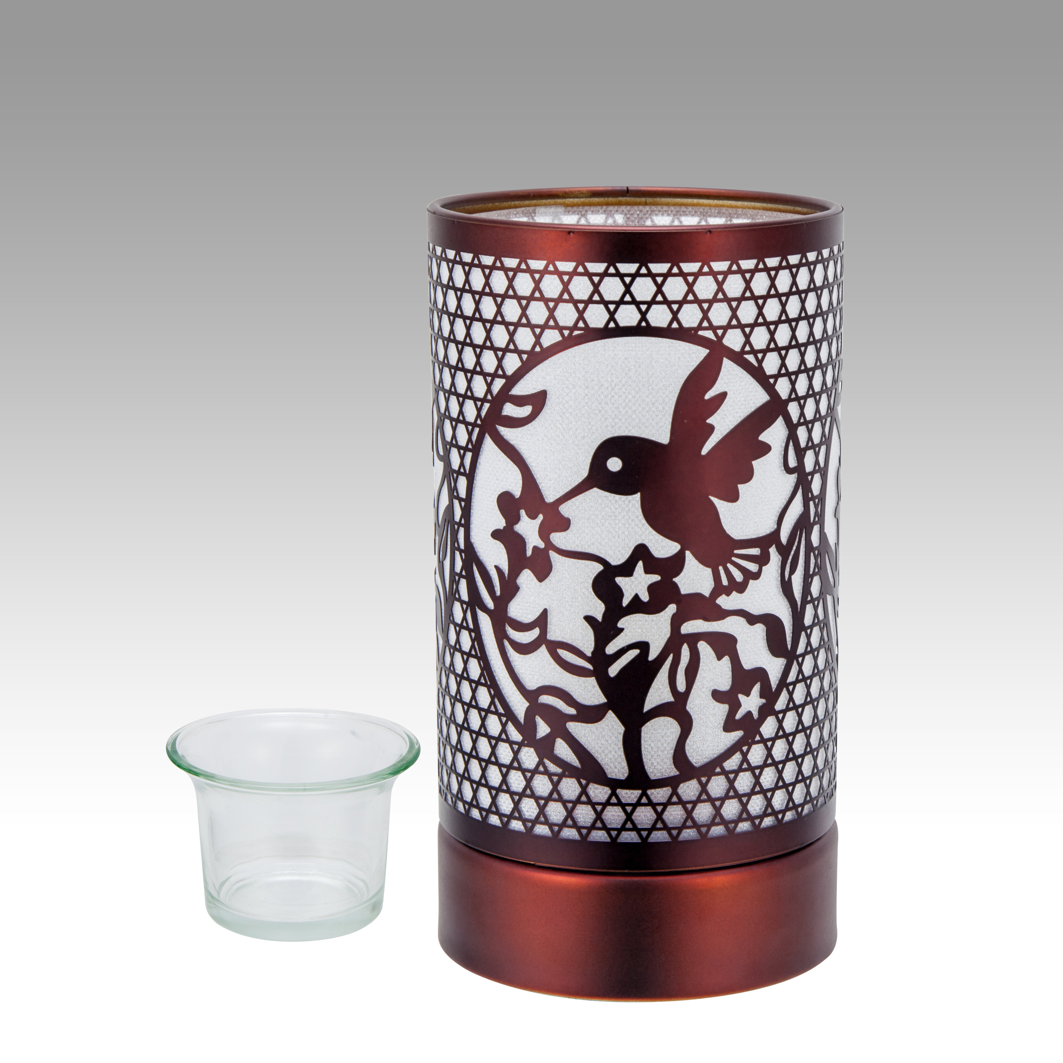 Winston Porter Dricketts 7" Touch Lamp/Oil Burner/Wax Warmer - Copper ...