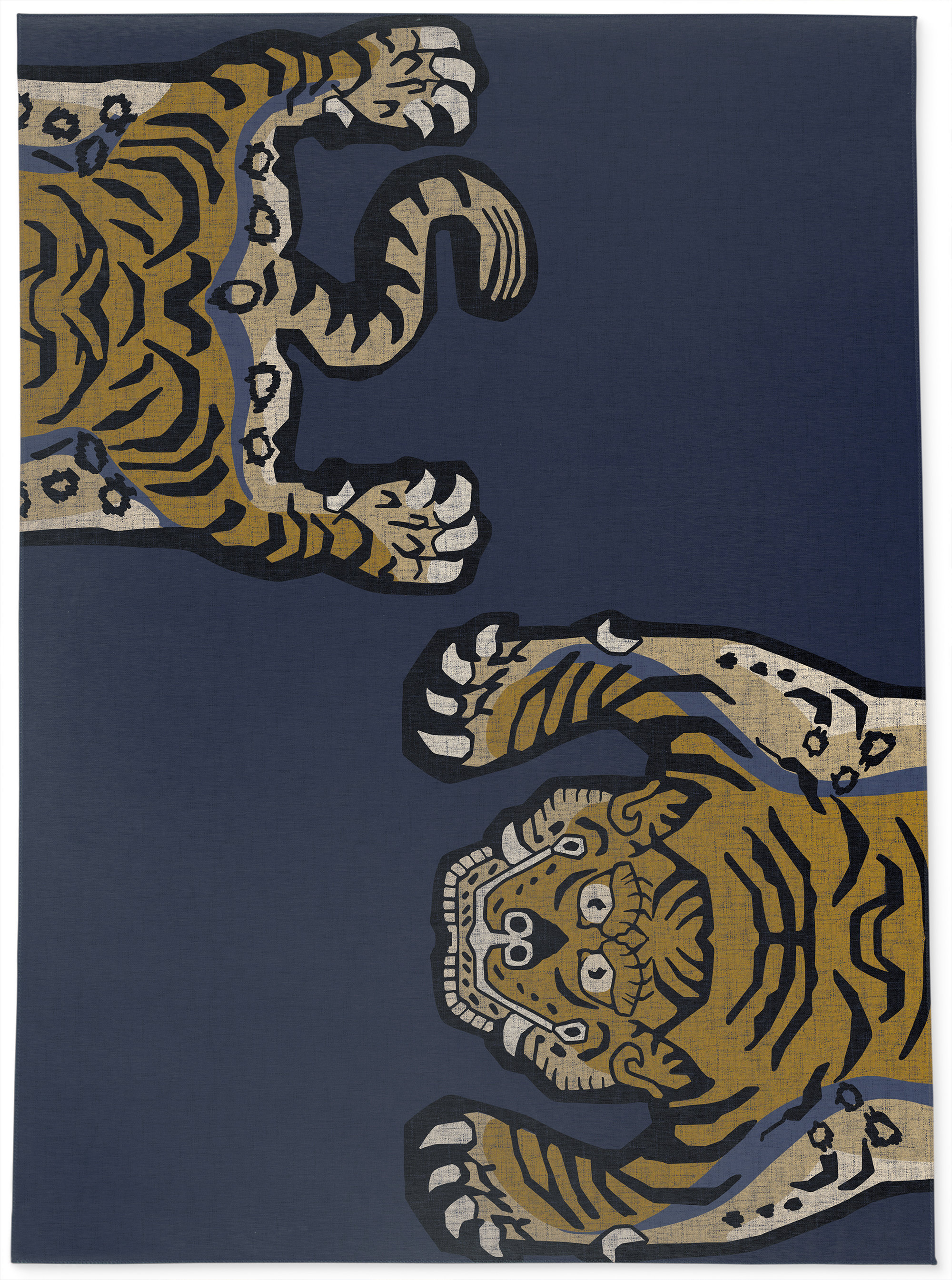 Dakota Fields Katha Tibe Tiger Kitchen Mat | Wayfair
