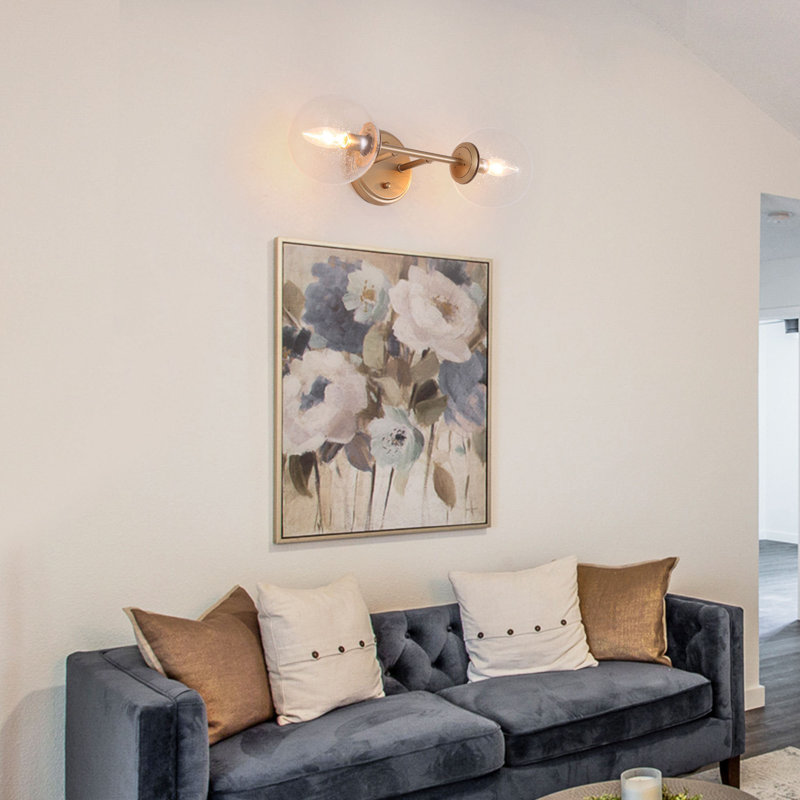 Greyleigh™ Ledger 2 - Light Dimmable Gold Vanity Light & Reviews | Wayfair