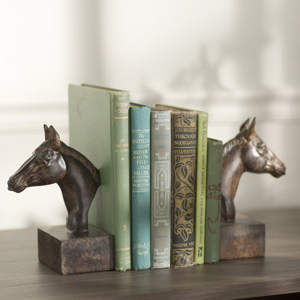 Millwood Pines Resin Non-Skid Bookends & Reviews | Wayfair