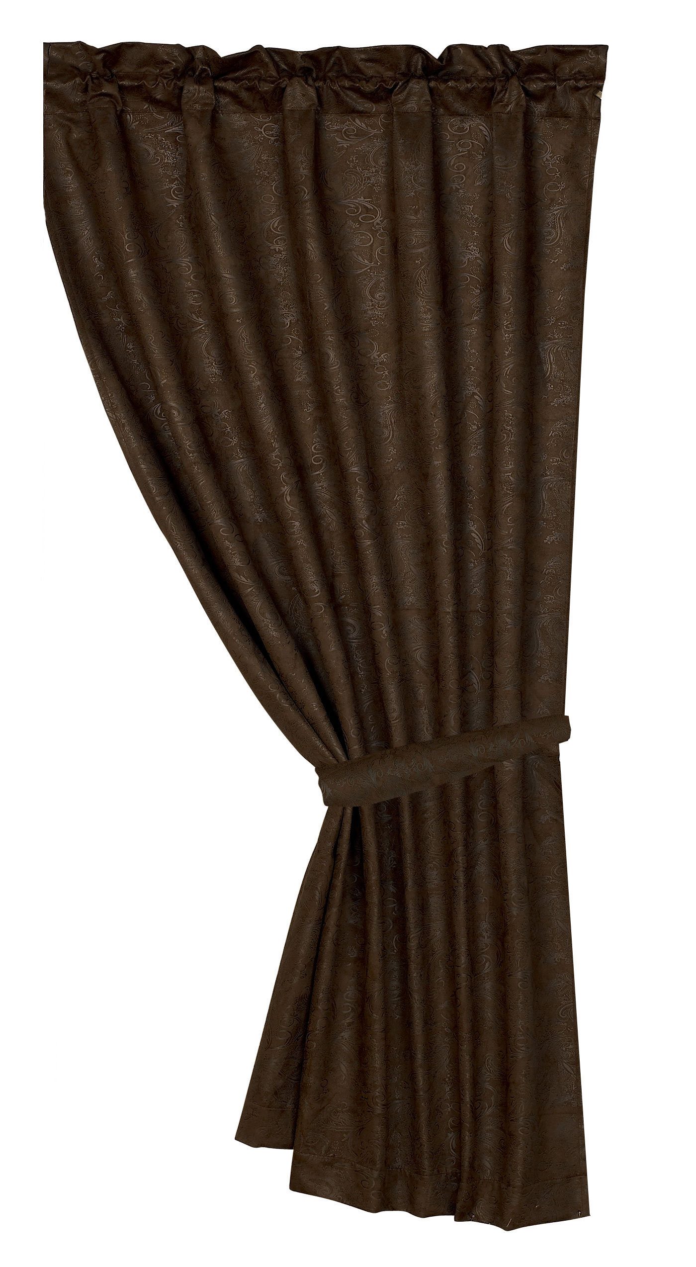 Paseo Road by HiEnd Accents Tooled Solid Single Curtain Panel - Wayfair ...
