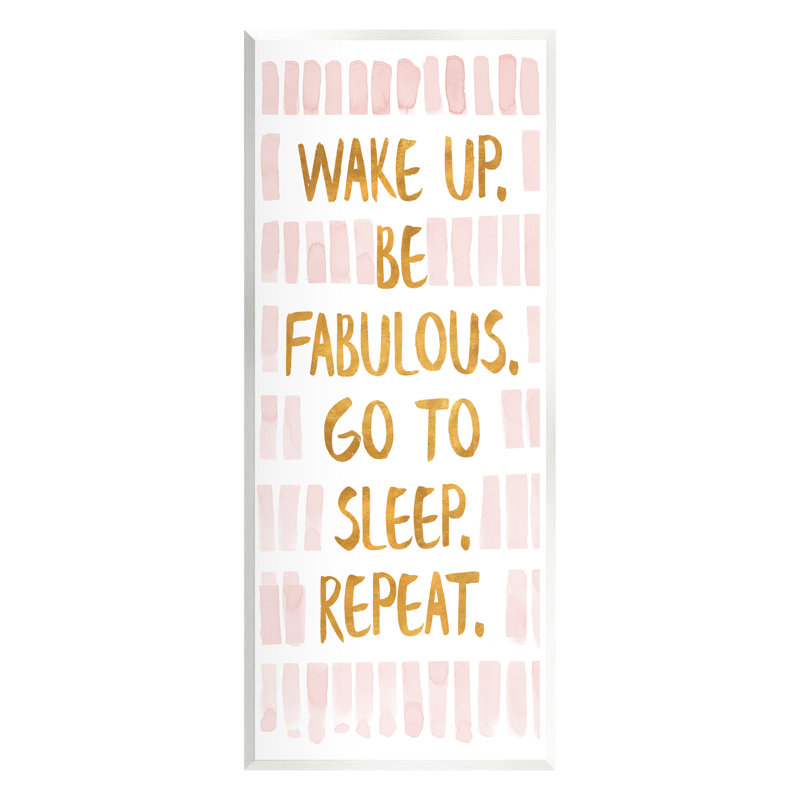 Stupell Industries Be Fabulous Glam Phrase Wall Plaque Art By Sundance ...