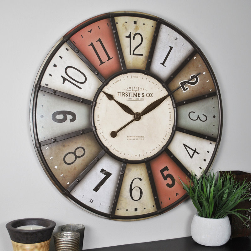 Williston Forge Oversized Anya 27 " Wall Clock & Reviews | Wayfair