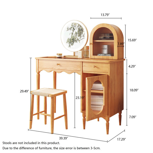 Darby Home Co Aideyn Elegant Modern-Classical Vanity Table | Wayfair