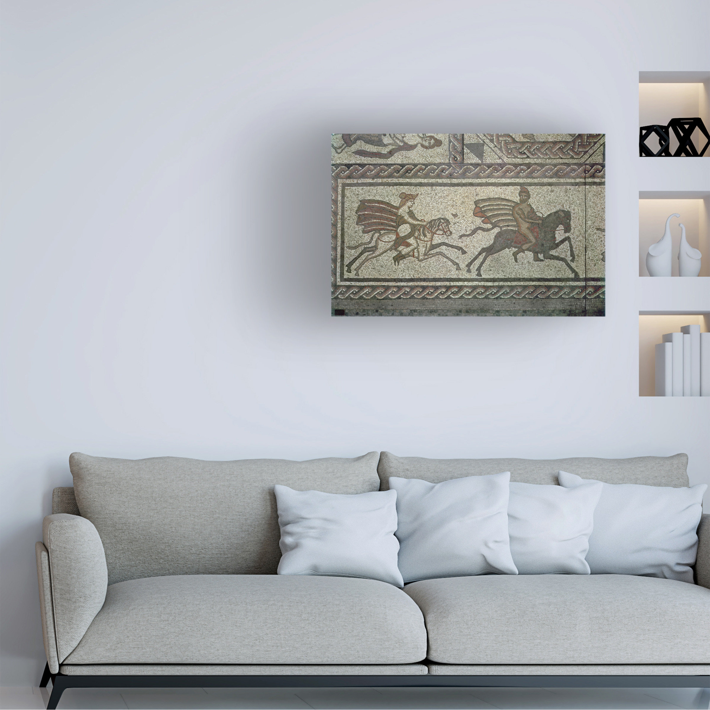 Winston Porter Roman Dido And Aeneas Mosaic, 350 AD Canvas Art | Wayfair