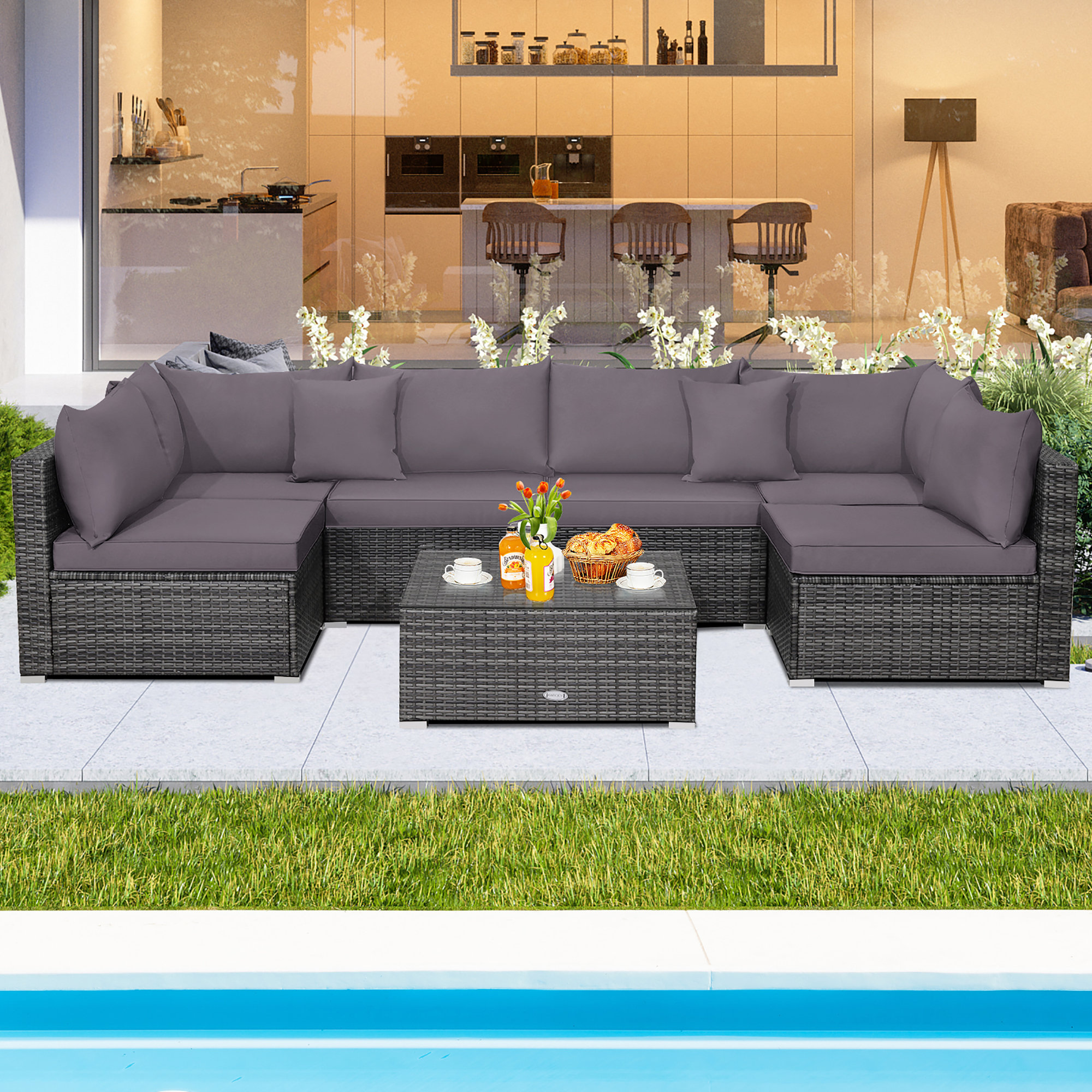 Latitude Run® Yaisha 23 Piece Sectional Seating Group | Wayfair