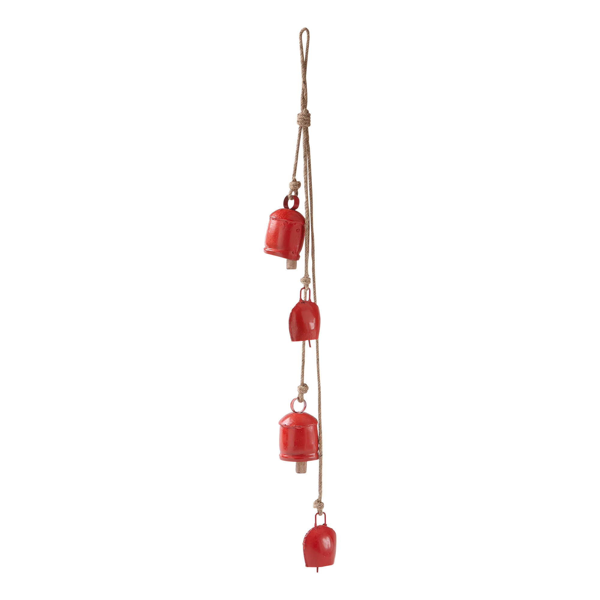 The Holiday Aisle® Antique Bells & Jute Rope Swag | Wayfair