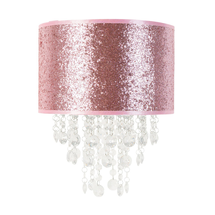 Rosdorf Park 34cm H Cotton Blend Drum Lamp Shade ( Slip-On ) Pink ...
