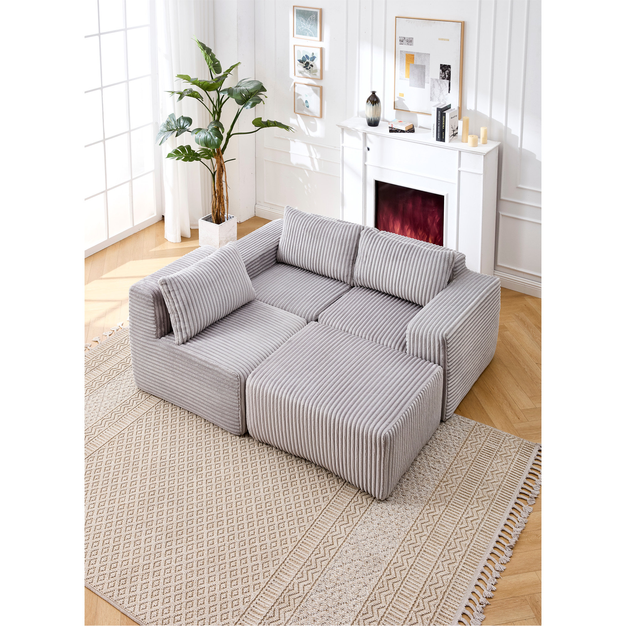 Latitude Run® Comfortable Modular Sectional Sofa For Living Room ...