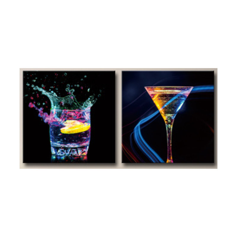 Latitude Run® Neon Lights Drinks 2 Piece Wall Decor Set | Wayfair