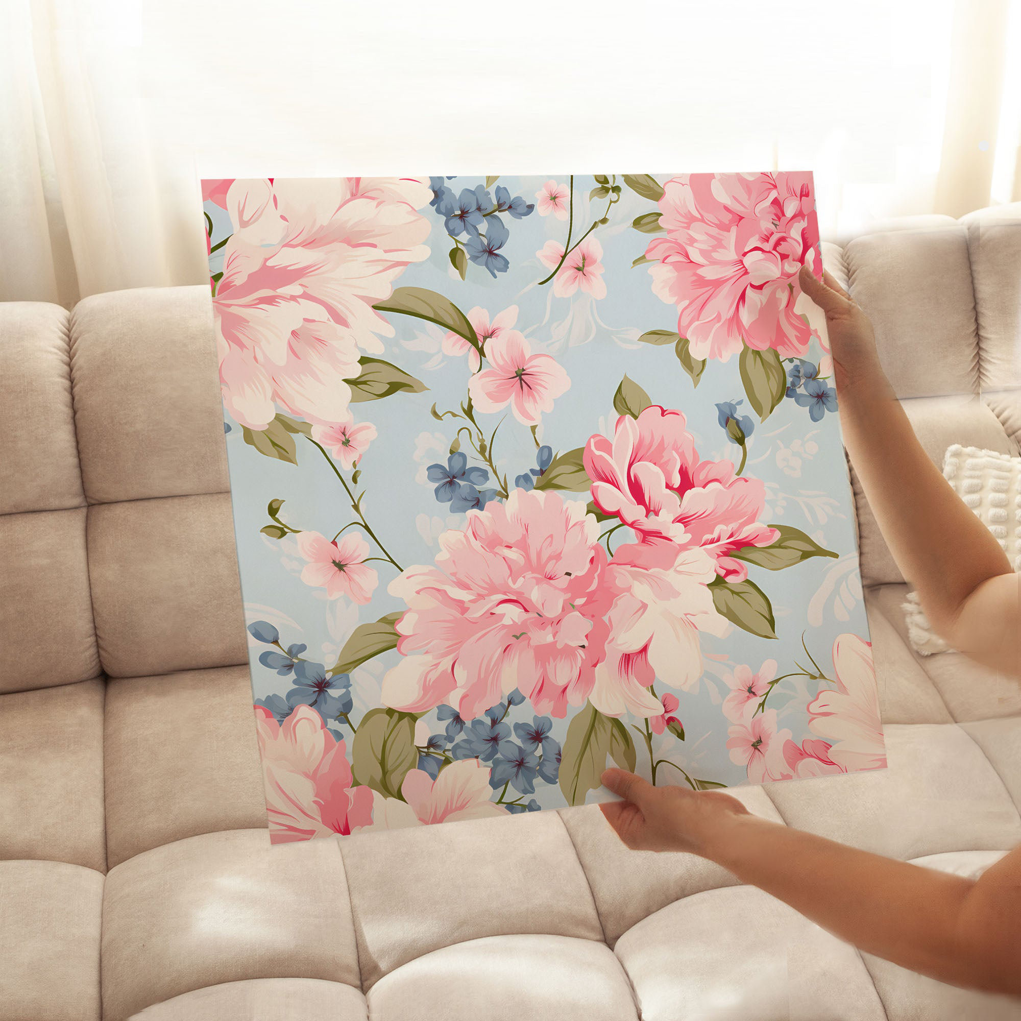 Winston Porter Floral Cottagecore Flower Pattern Cottage Unframed Art ...