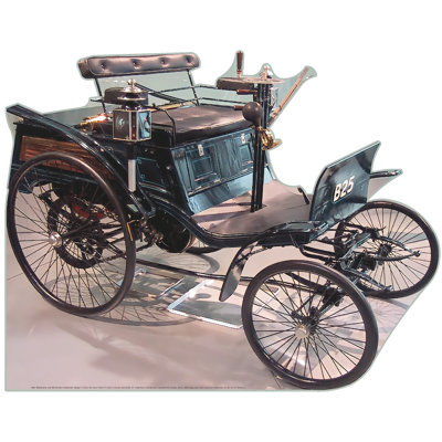 Wet Paint Printing Karl Benz Velo Automobile Wagon 1800S 1894 Cardboard ...