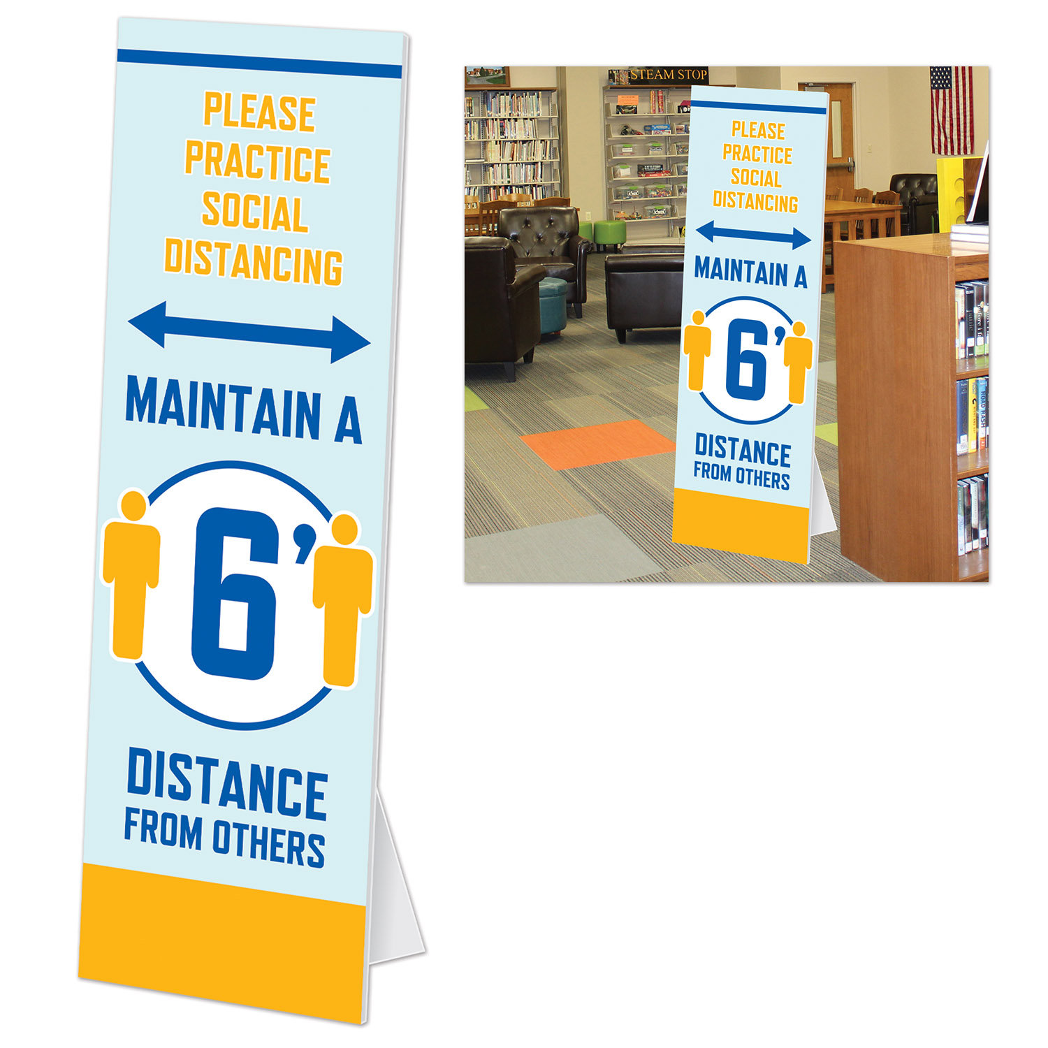 The Party Aisle™ Social Distancing Floor Display Prop | Wayfair