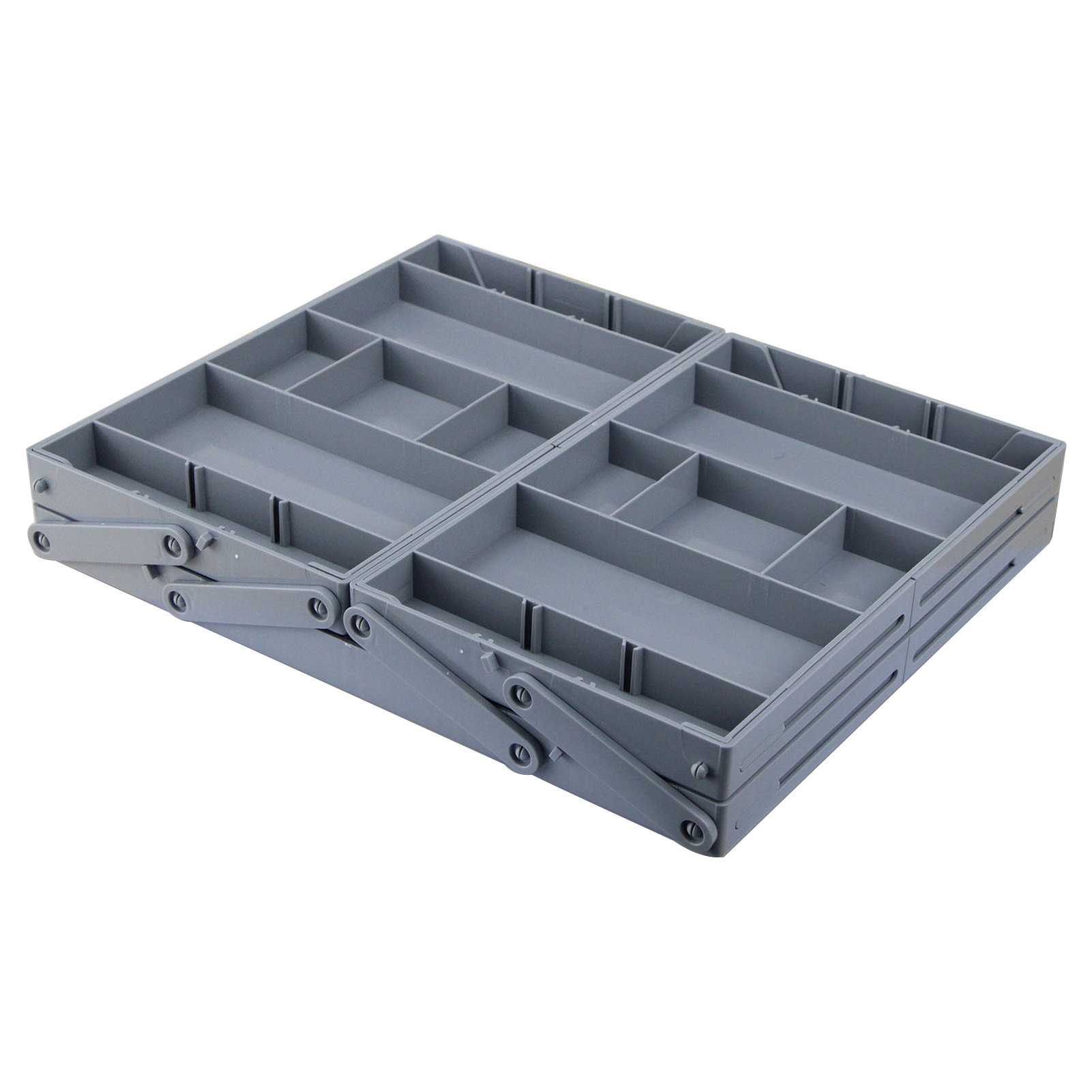 Latitude Run® Foldable Jewelry Storage Box Multi Compartments 2/3 Tiers ...