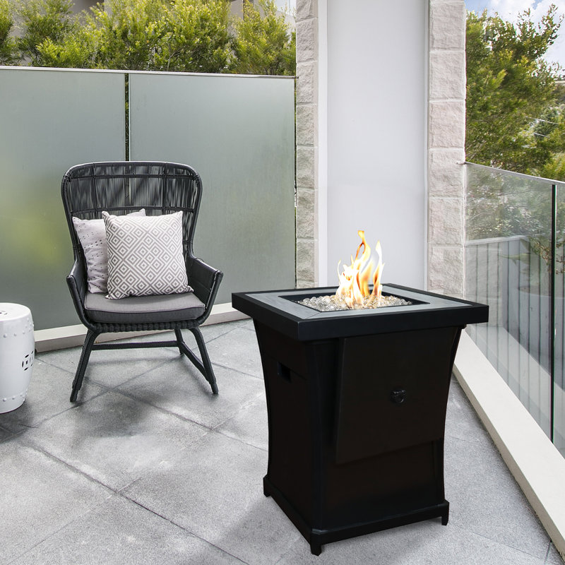 Sunbeam Urban Aluminum Ceramic Top Propane/Natural Gas Column Fire Pit ...