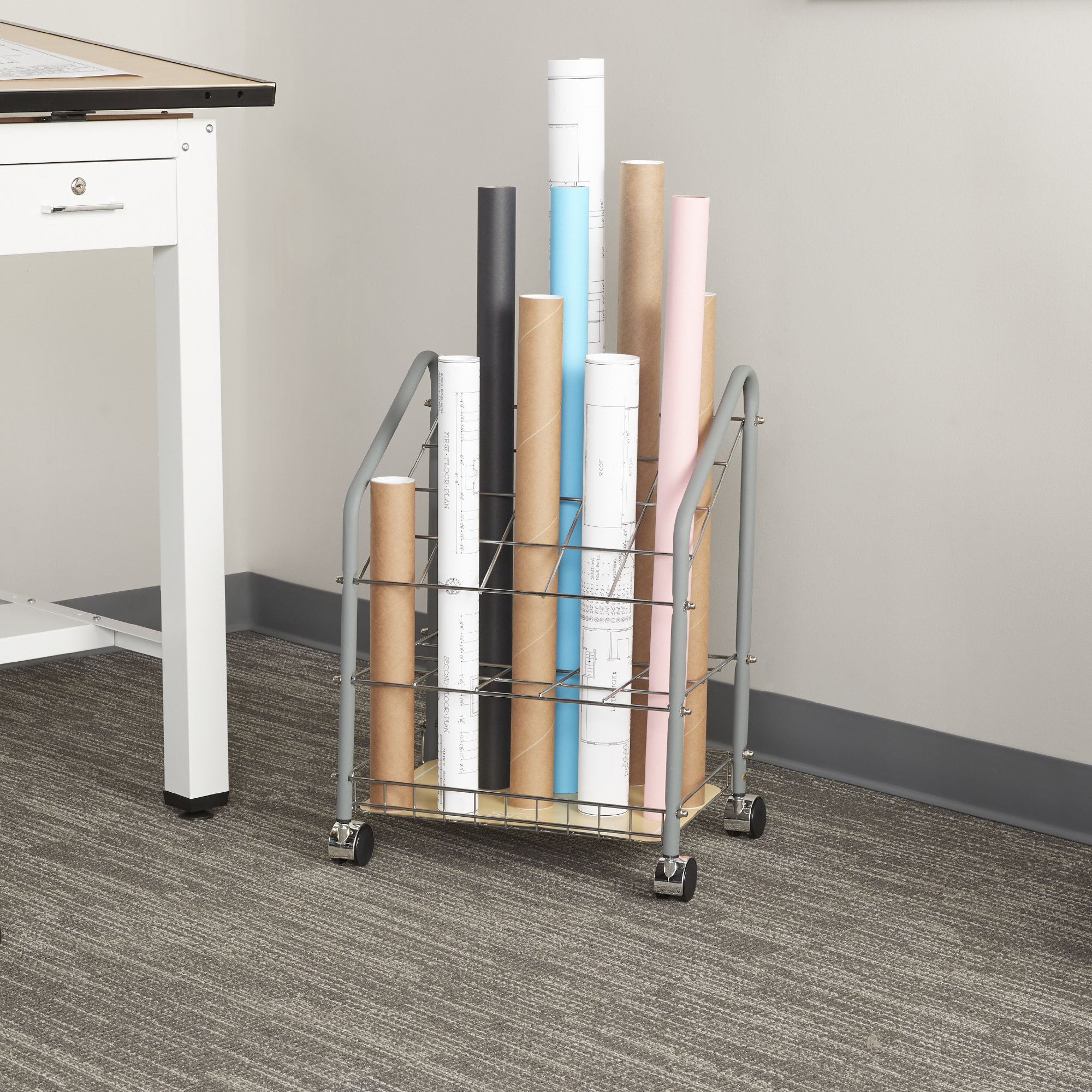 Safco Products Company Wire Roll File Filing Cart & Reviews | Wayfair