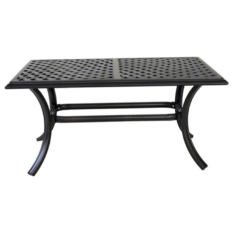 Canora Grey Carolynne Metal Outdoor Coffee Table | Wayfair