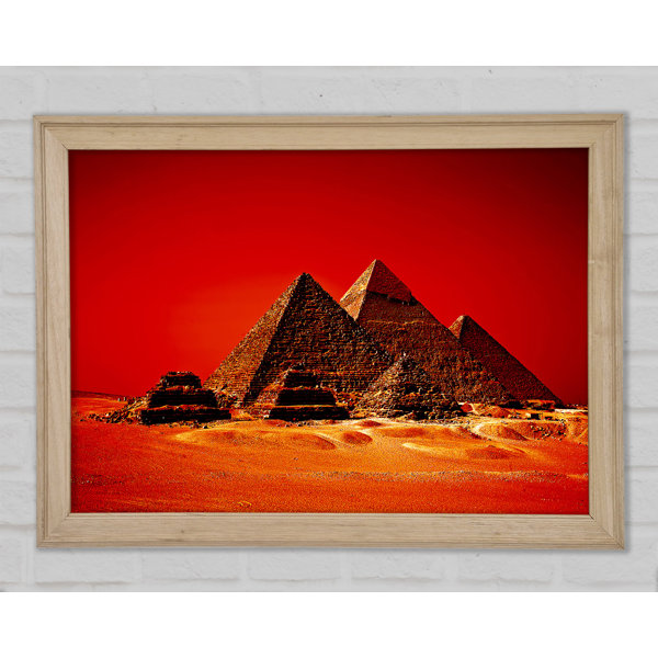 Brayden Studio Red Pyramids - Single Picture Frame Art Prints | Wayfair ...