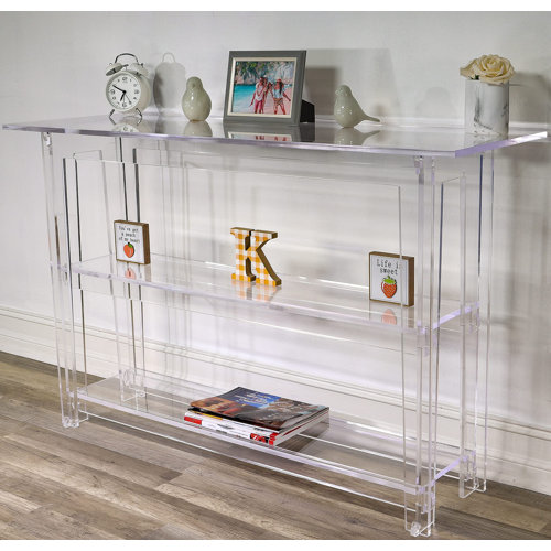 Plastic / Acrylic Standard (42-53 in.) Console Tables You'll Love | Wayfair