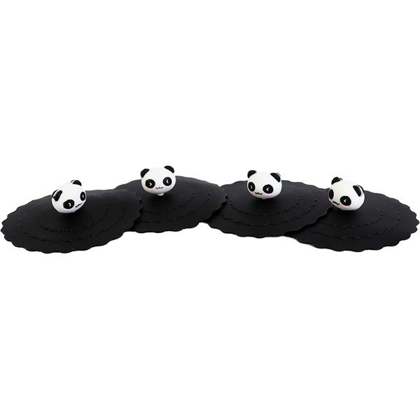 Indigo Safari Pack Of 4 Whimsical Animal Colourful Silicone Cup Lids ...