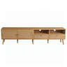 Dakota Fields Boho-Style TV Stand for Large TVs, Modern Farmhouse Media ...