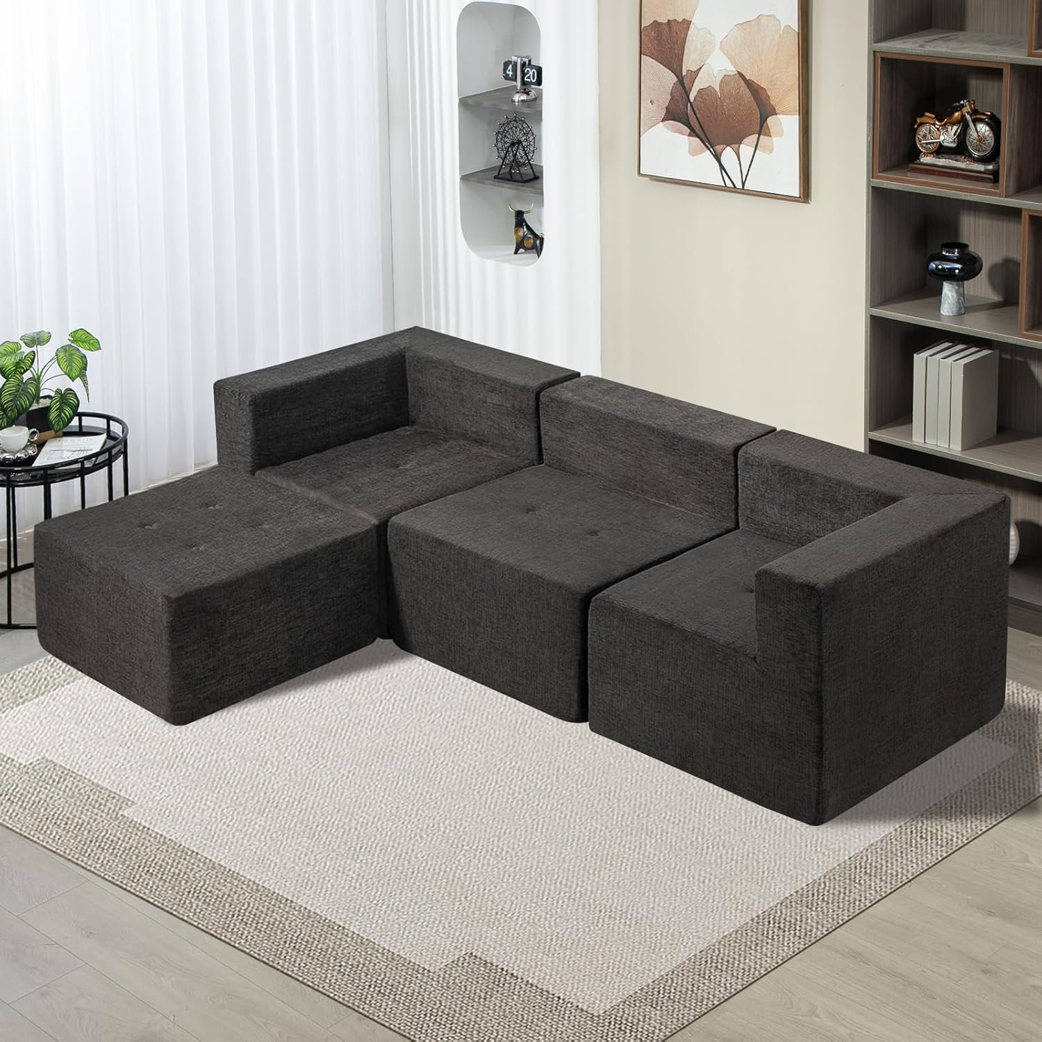 Ivy Bronx Ewing Modular Sectional Sofa L-Shaped 3-Seater Sofa Set - Wayfair Canada