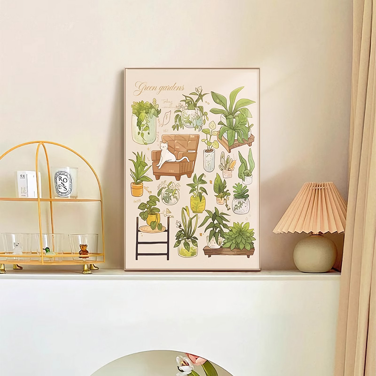 Lark Manor™ Botanical Floral Canvas Art With Brushed Aluminum Frame ...