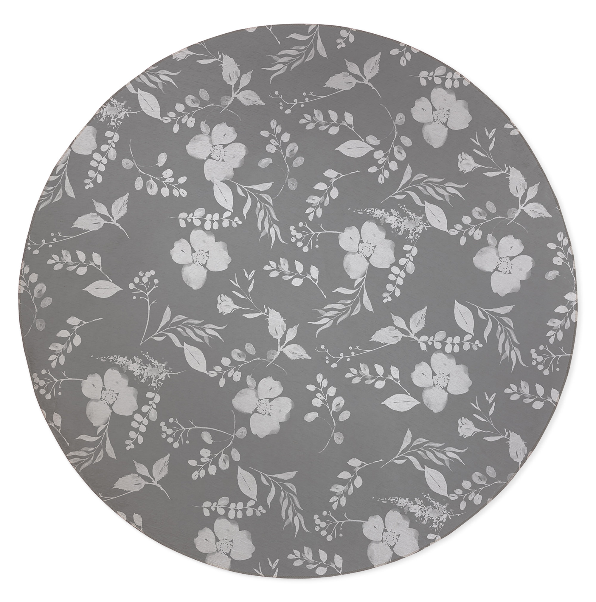 KAVKA DESIGNS Translucent Low Pile Carpet Straight Round Chair Mat ...