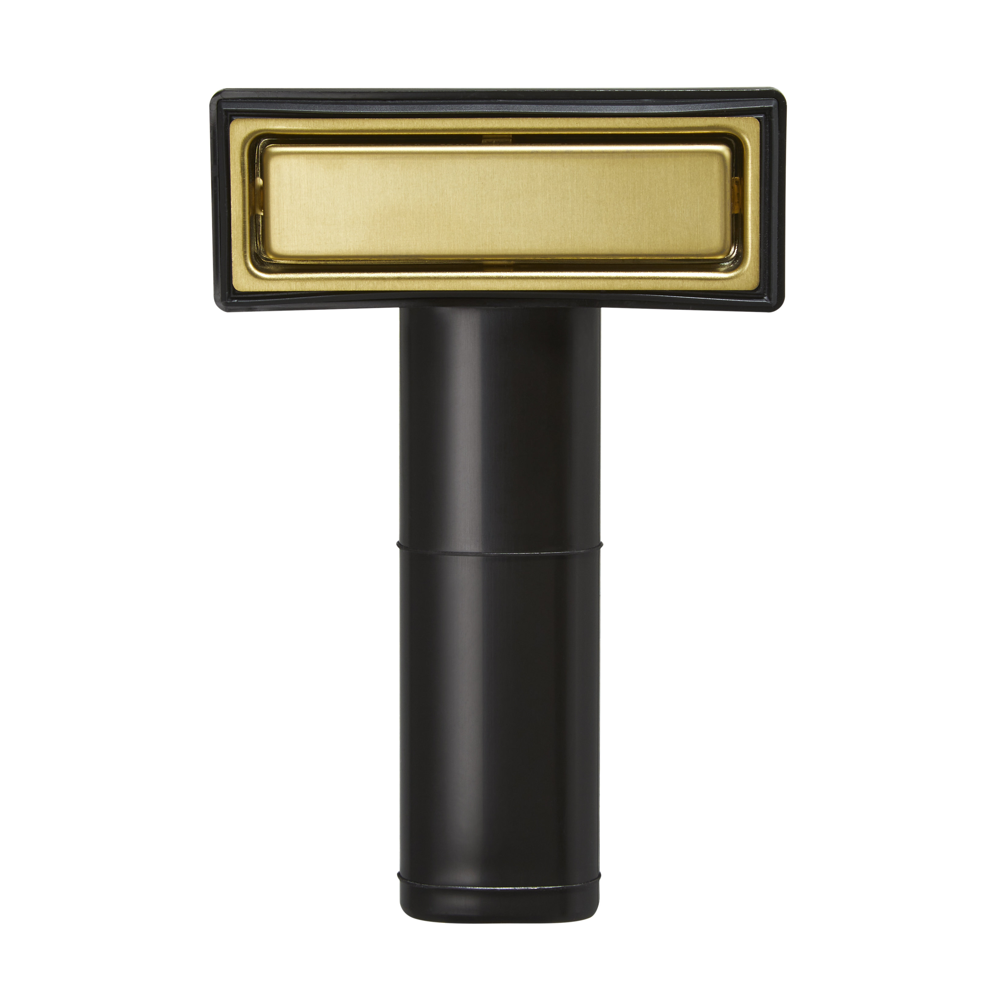 Abode Designs Wide Rectangular Plate Overflow in Brushed Brass 90x30mm ...