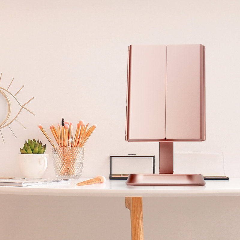 Fancii Modern Lighted Magnifying Makeup Mirror & Reviews | Wayfair