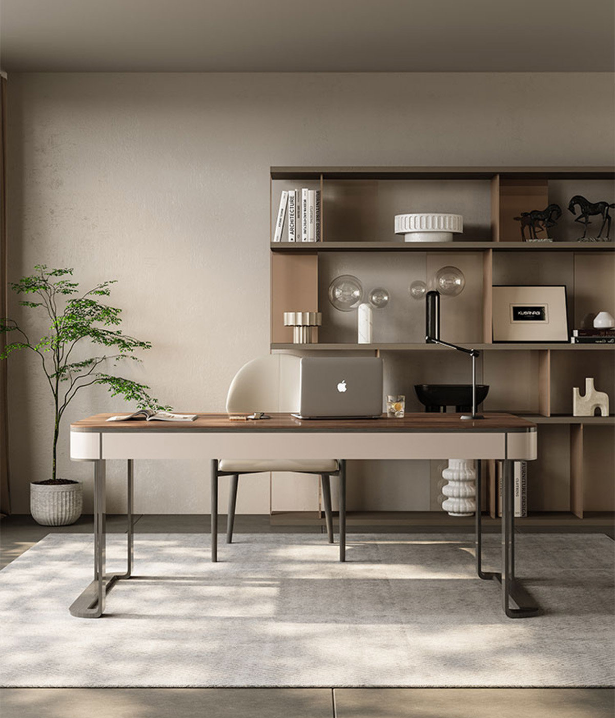 Rite Treasure Brown Rectangular Solid Wood + Stainless Steel desks ...