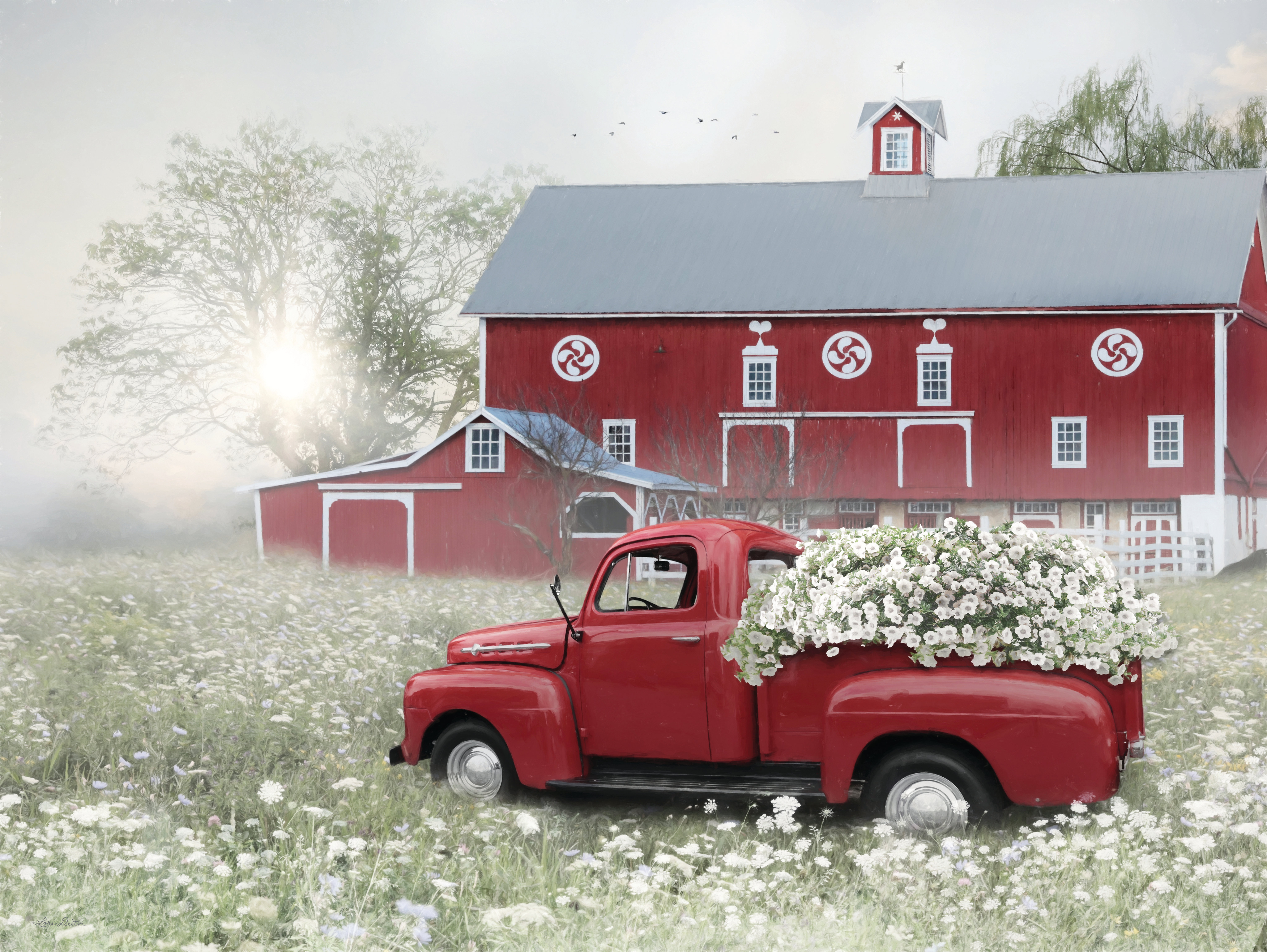 August Grove® «Red and White Delight» par Lori Deiter et Commentaires ...
