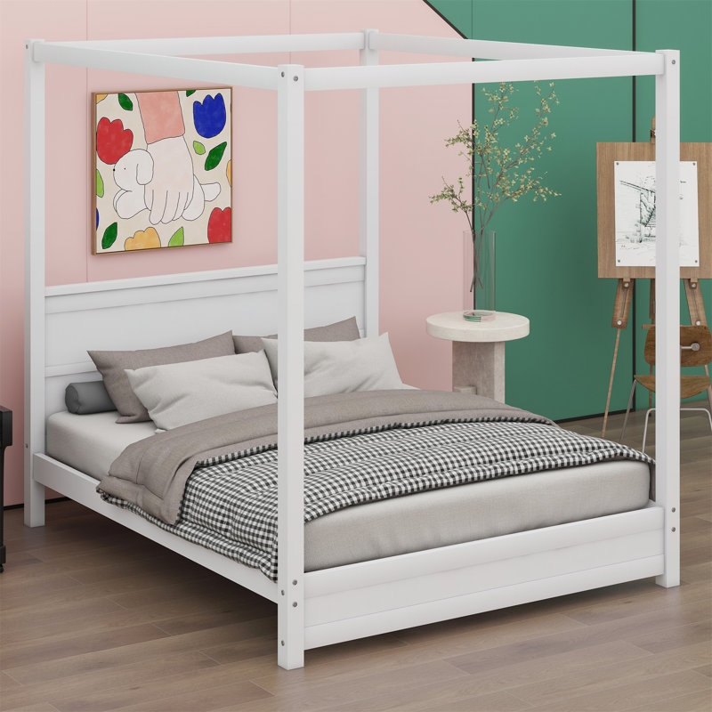Lark Manor™ Canopy Platform Bed With Headboard And Support Legs | Wayfair
