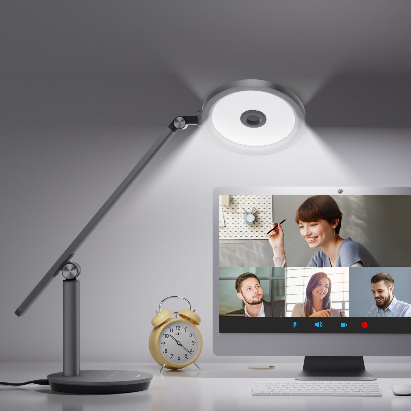 Orren Ellis Eye Protection LED Desk Lamp, 800LM Dimmable Desk Lamp With ...