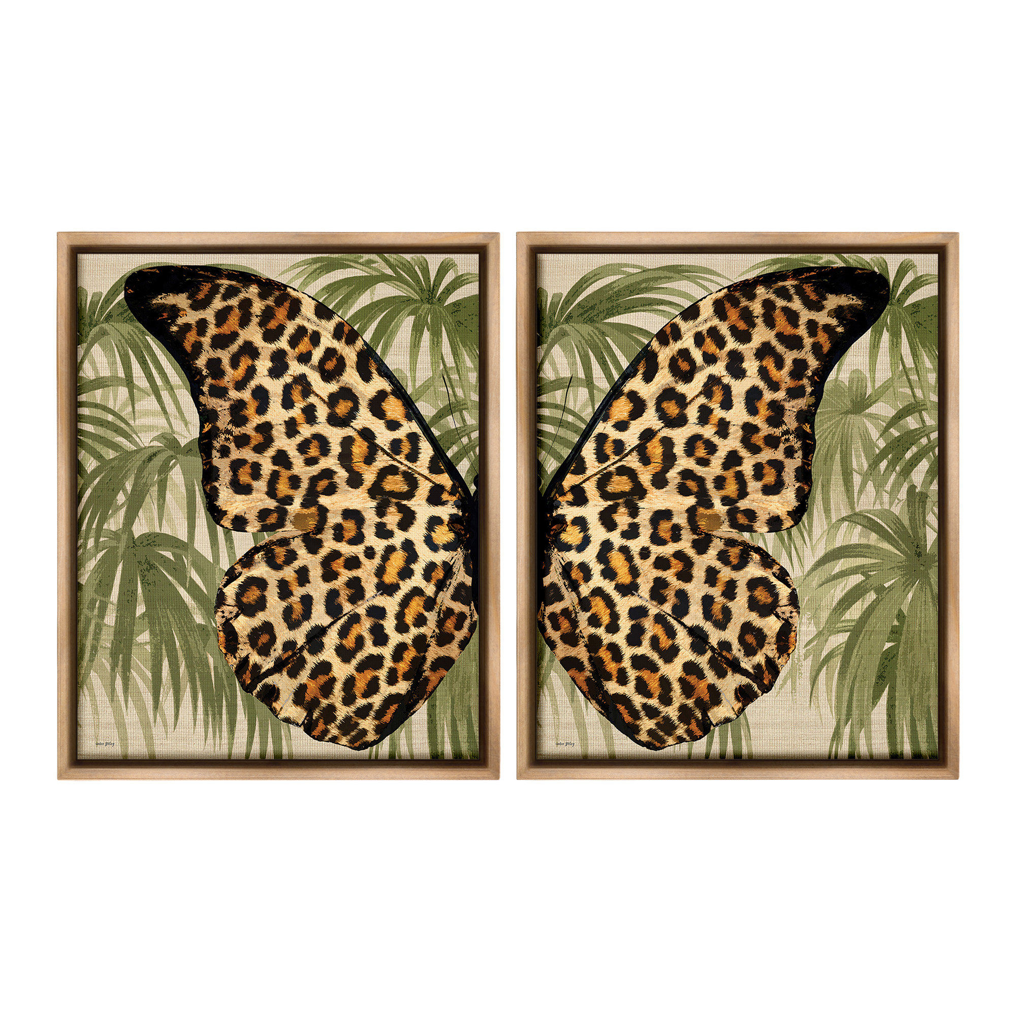 Latitude Run® " Cheetah Butterfly Wings " by Amber Sterling 2 - Pieces ...