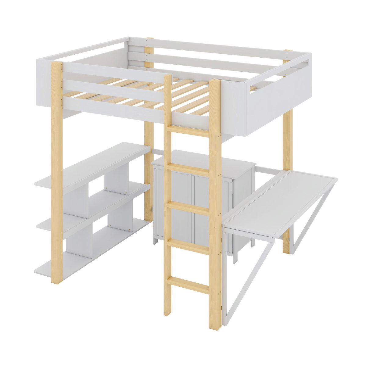 Harriet Bee Janei Kids Full Loft Bed | Wayfair
