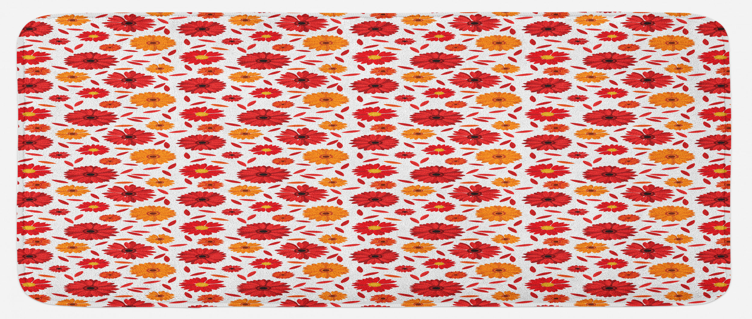 East Urban Home Gerber Daisy Kitchen Mat | Wayfair