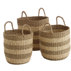 Design Ideas Camden 3 Pieces Wicker Basket Set | Wayfair